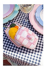 Vaisselle Buttercup Butter Dish in White & Pink Checkerboard | REVOLVE