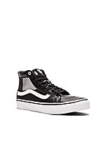 Vans Mesh Sk8-Hi Slim Cutout Sneaker in Black & White | REVOLVE