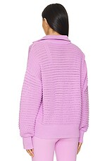 Varley Tara Half Zip Sweater in Smoky Grape | REVOLVE