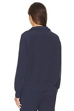 Varley Hawley Half Zip Sweatshirt in Navy | REVOLVE