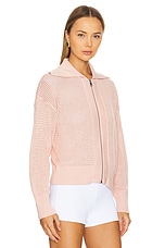 Varley Fairfield Knit Jacket in Rose Smoke | REVOLVE