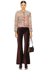 Veronica Beard Sariyah Knit Jacket in Red Multi | REVOLVE