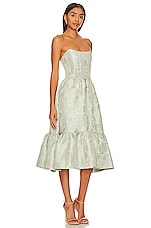 V. Chapman Virginia Dress in Sage Windsor Brocade | REVOLVE