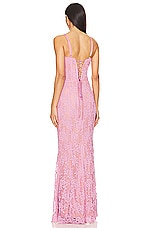 V. Chapman Ruby Gown in Begonia Pink Lace | REVOLVE