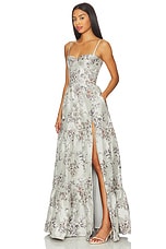 V. Chapman Lucetta Gown in Stone Lilibet Brocade | REVOLVE