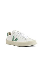 Veja Campo Sneaker in Extra-White & Matcha | REVOLVE