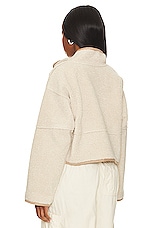 Velvet by Graham & Spencer Kelly Reversible Sherpa Jacket in Sand | REVOLVE