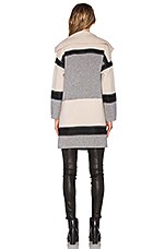 Vince Colorblock Car Coat in Ivory & Grey | REVOLVE