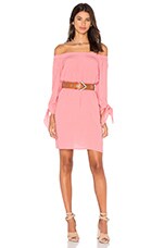 WAYF Off Shoulder Dress in Salmon | REVOLVE