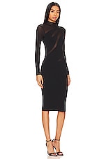 Wolford Sheer Opaque Dress in Black | REVOLVE