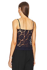 Wynn Hamlyn Sarah Top in Navy | REVOLVE