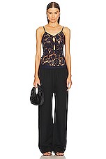 Wynn Hamlyn Sarah Top in Navy | REVOLVE