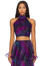 YAURA Faari Crop Top in Aquarelle Purple | REVOLVE