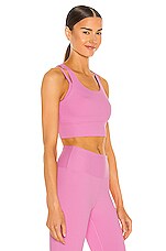 YEAR OF OURS Ribbed Double Jump Bra in True Pink | REVOLVE