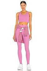 YEAR OF OURS Ribbed Double Jump Bra in True Pink | REVOLVE