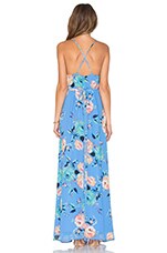 Yumi Kim Rush Hour Maxi Dress in Sky Blue Rose Garden | REVOLVE