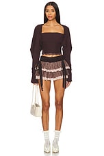 Zemeta Cranberry Choco Bolero in Maroon | REVOLVE