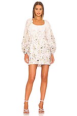 Zimmermann Dancer Paneled Mini Dress in Ivory Garden Floral | REVOLVE