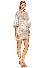 Zimmermann Tunic Mini Dress in Cream Bandana | REVOLVE