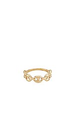 Zoe Lev 14K Gold Oval Link Chain Ring in Gold | REVOLVE