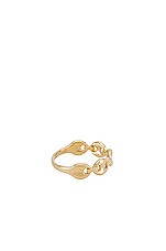Zoe Lev 14K Gold Oval Link Chain Ring in Gold | REVOLVE