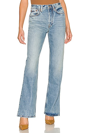RE/DONE Originals 70s Bootcut in Medium Fade With Crease RE/DONE Originals 70s Bootcut in Medium Fade With Crease