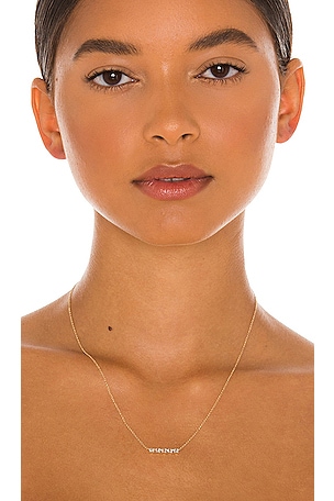 Sachi ZigZag Baguette Diamond Necklace in Gold REVOLVE
