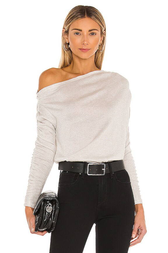 1. STATE Sparkle Cozy Knit Sweater in Camel Heather | REVOLVE