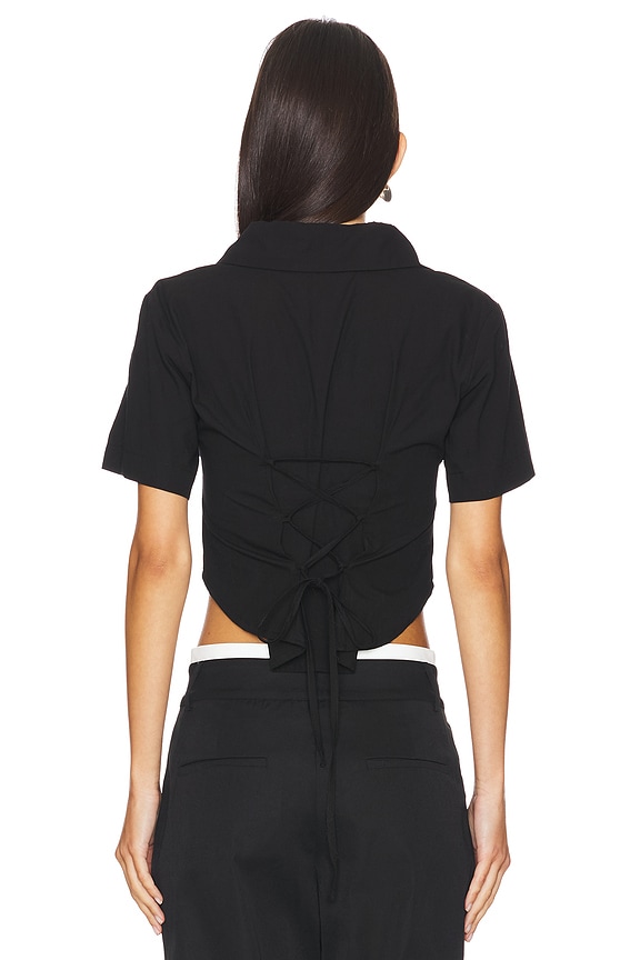 ALL THE WAYS Max Button Up Top in Black | REVOLVE