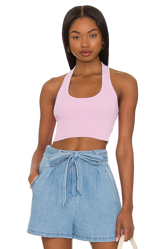 ALL THE WAYS Tessa Halter Top in Purple | REVOLVE