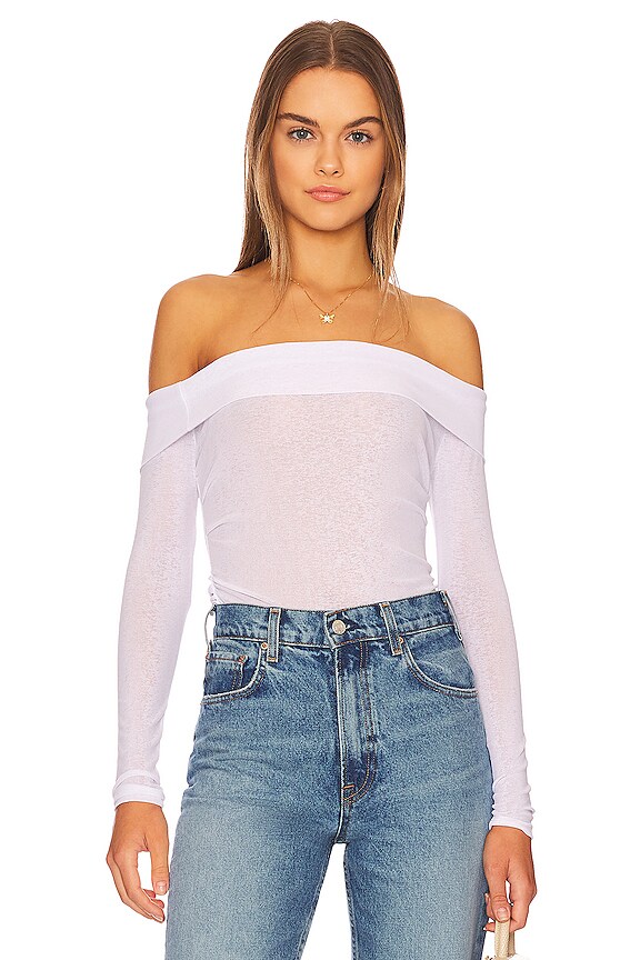 ALL THE WAYS Ava Off Shoulder Top in White | REVOLVE