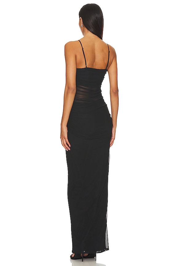 AFRM X Revolve Essentials Jennan Dress in Noir | REVOLVE