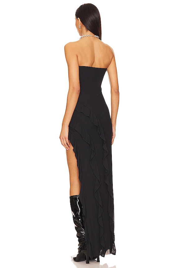 AFRM Siobhan Dress in Noir | REVOLVE