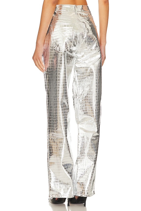 AFRM Marshall Pants in Metallic Silver | REVOLVE