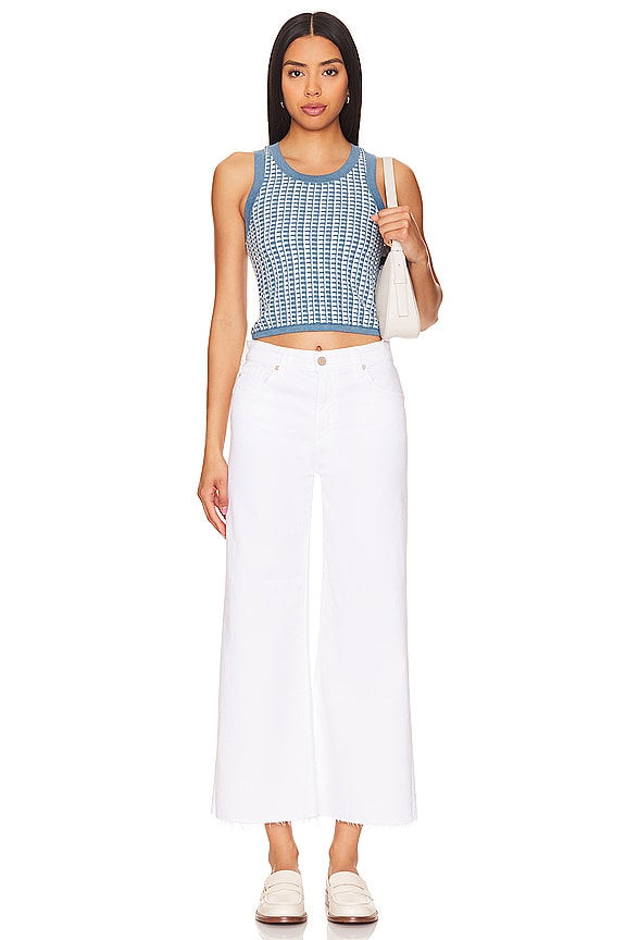 AG Jeans Saige Wide Leg Crop in Modern White | REVOLVE