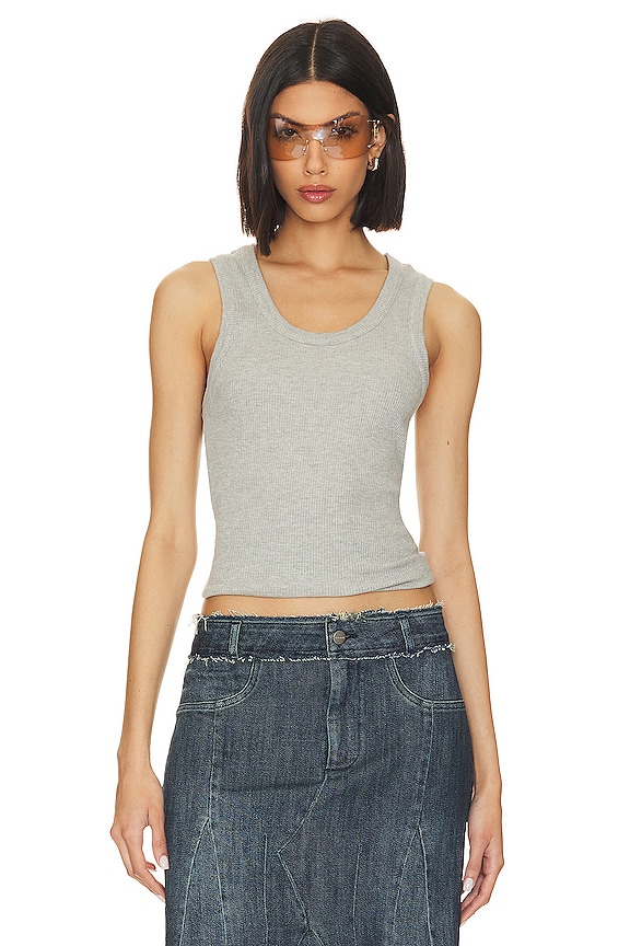 AGOLDE Poppy Tank in Grey Heather | REVOLVE