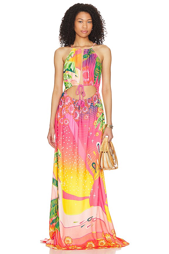 Agua Bendita x REVOLVE Bella Maxi Dress in Palm | REVOLVE