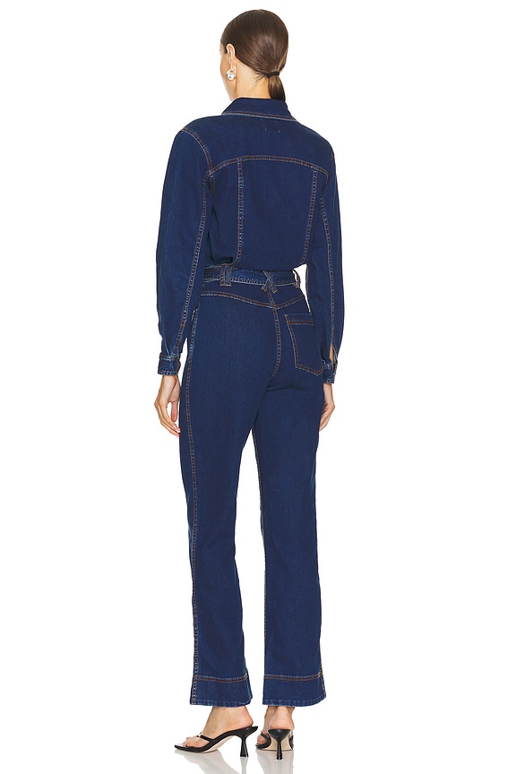 Aje Neo Denim Jumpsuit in Washed Indigo | REVOLVE