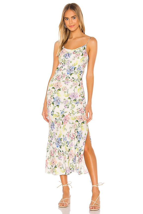 Alice + Olivia Harmony Slip Dress in Gardenia | REVOLVE