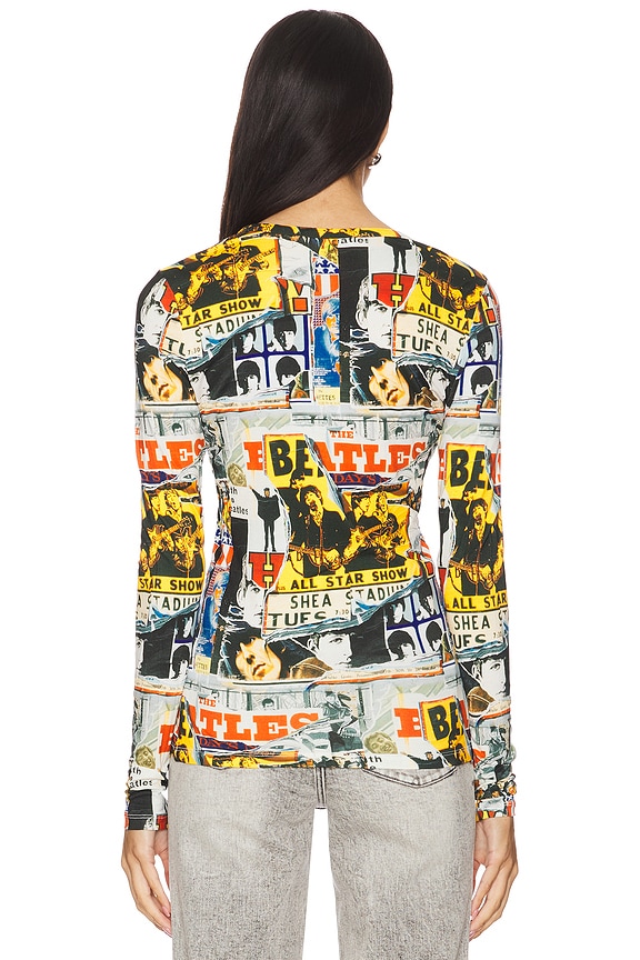 Alice + Olivia Delaina Long Sleeve Top in All Star Show | REVOLVE