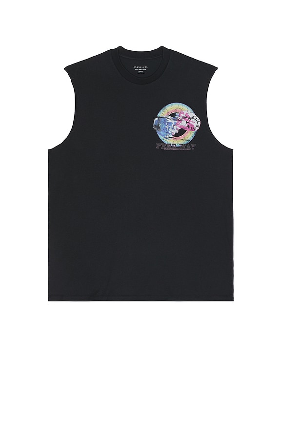 ALLSAINTS Cheech Tank in Washed Black | REVOLVE