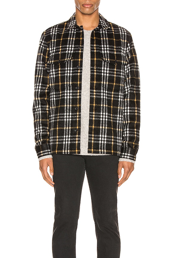ALLSAINTS Berthold Long Sleeve Shirt in Black | REVOLVE