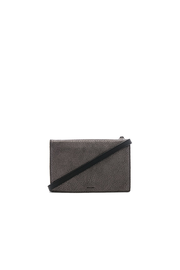 ALLSAINTS Fetch Chain Wallet Crossbody in Gunmetal Grey | REVOLVE
