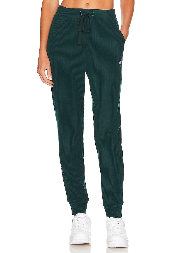 alo Muse Sweatpant in Midnight Green | REVOLVE