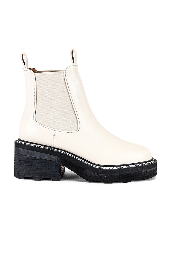 Alias Mae Fae Bootie in Bone Leather | REVOLVE
