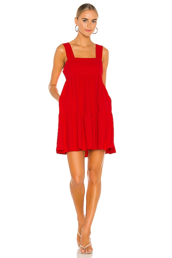 Amanda Uprichard Mitzi Mini Dress in Candy Apple | REVOLVE
