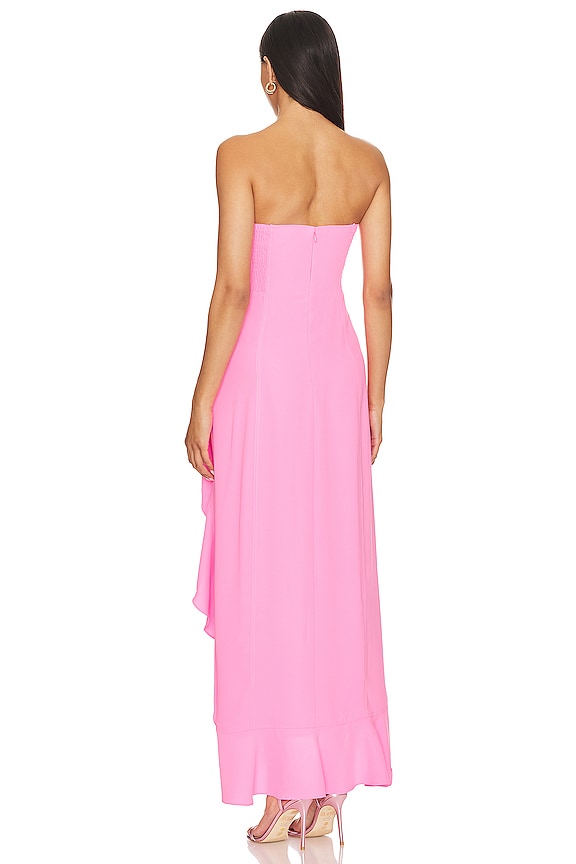 Amanda Uprichard Symone Dress in Shocking Pink | REVOLVE