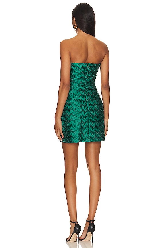 Amanda Uprichard Arely Mini Dress in Dark Green | REVOLVE