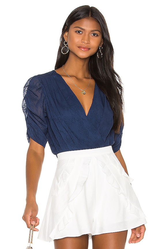 Amanda Uprichard Arabella Bodysuit in Luna Dot | REVOLVE