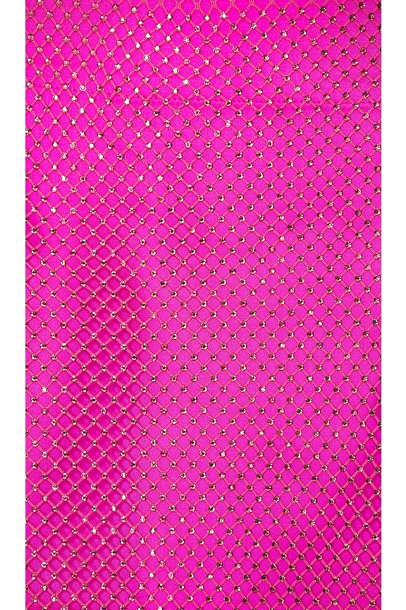 Amanda Uprichard x REVOLVE Niecy Mesh Sparkle Top in Hot Pink | REVOLVE